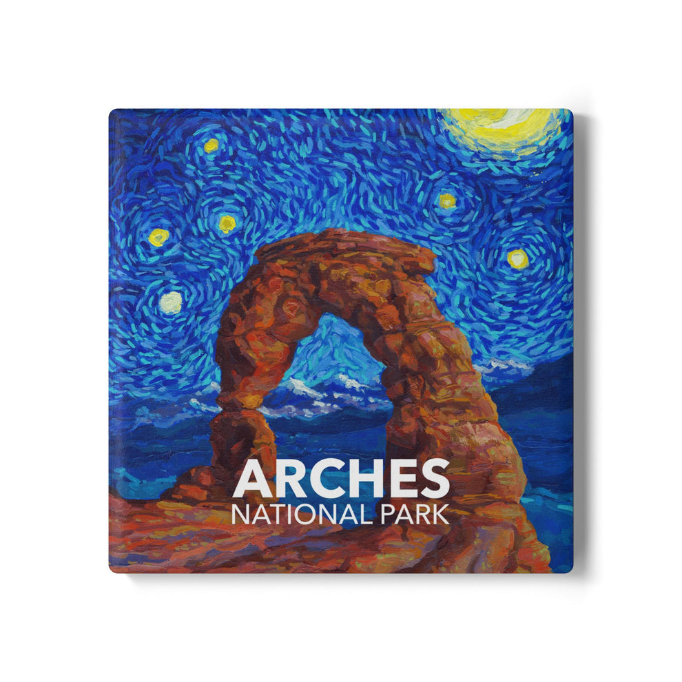 Arches National Park Coaster - The Starry Night – National Parks Collective