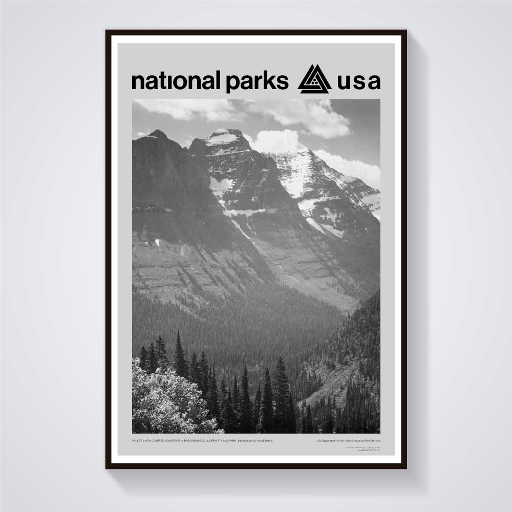 Glacier National Park Poster - Ansel Adams – National Parks Collective